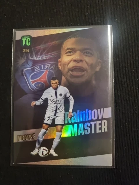 CARTE PANINI TOP Class 2023 Mbappe #214 Rainbow Master Insert Foil ...