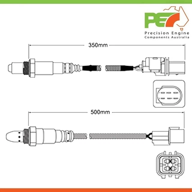 2X NEW OEM Pre-Cat & Post-Cat Oxygen Sensors For Hyundai Tucson 2.0L ...