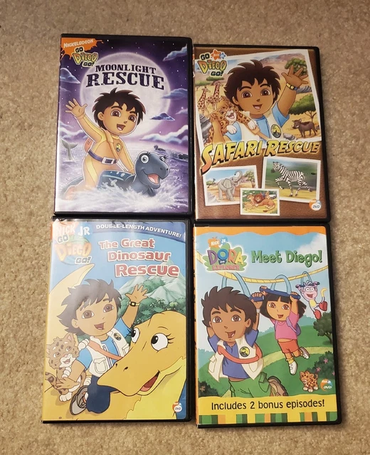 GO DIEGO GO! Nickelodeon Nick Jr DVD Lot Of 4 Magic Flute Safari ...