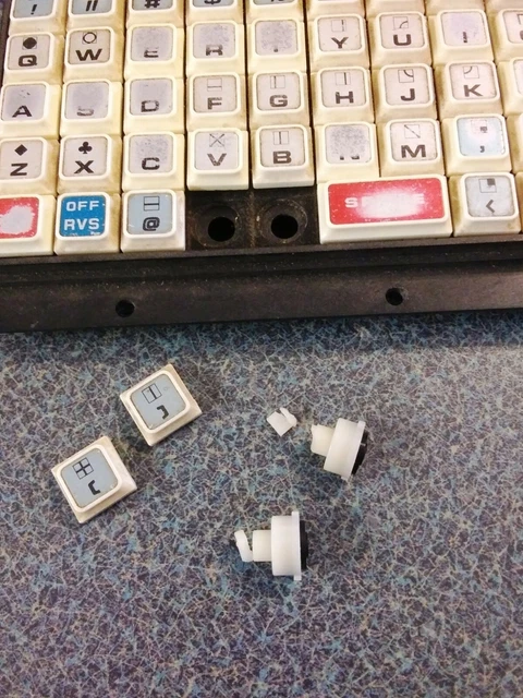 COMMODORE PET 2001 Chiclet Keyboard repair 3D printed stem plunger ...
