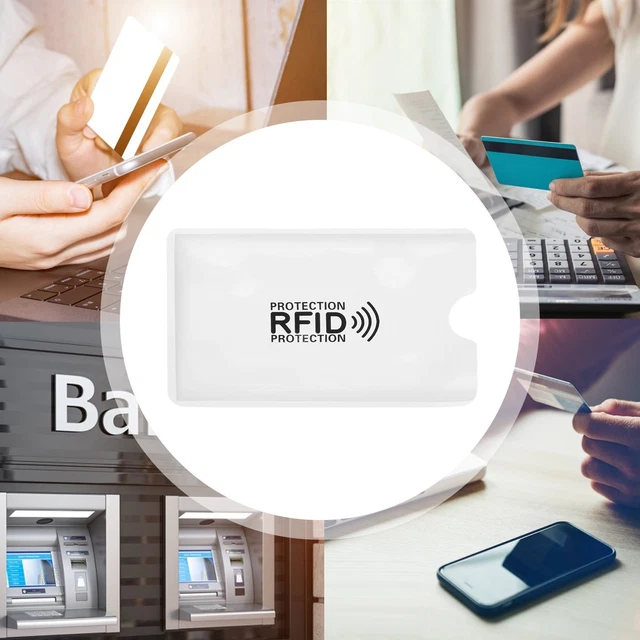 10PCS ALUMINUM FOIL -degaussing card cover RFID shielding bag NFC ...