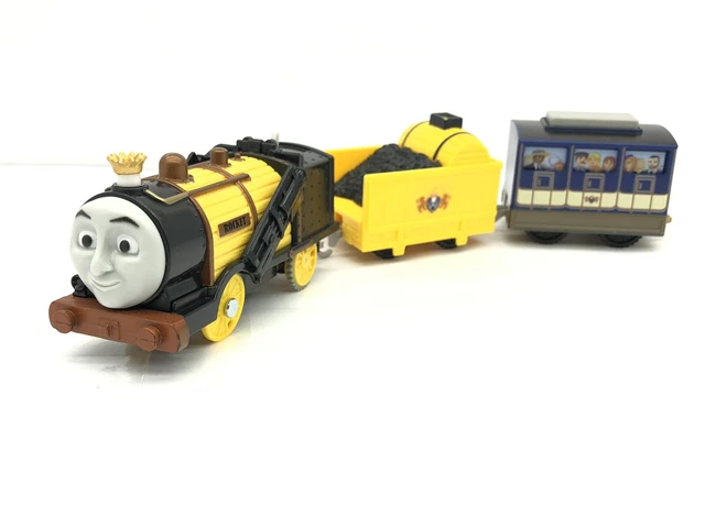 THOMAS & FRIENDS Trackmaster Train Engine Stephen Rocket & Coach ...