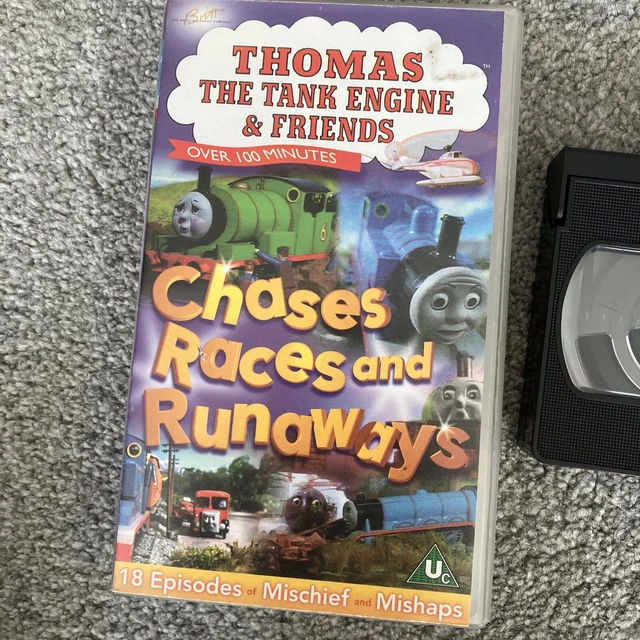 THOMAS THE TANK Engine & Friends - Vhs Video - Chases Races And ...