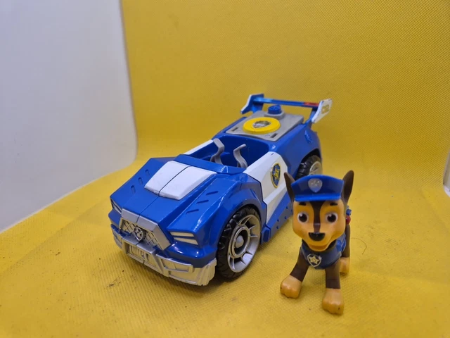 PAW PATROL CHASES Transforming Patrol Car Vehicle & Figure Read ...