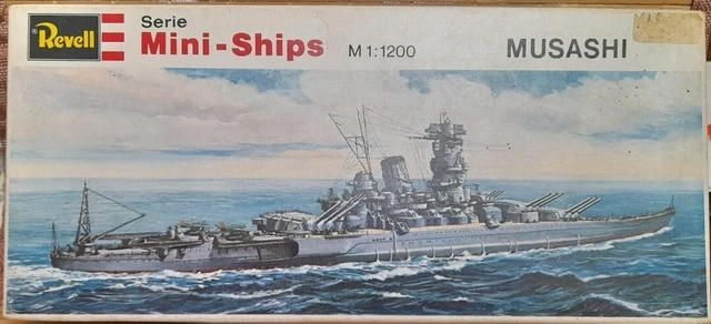 REVELL MINI-SHIPS : Maquette Du Cuirasse Musachi Au 1/1200 Japon Ww2 ...