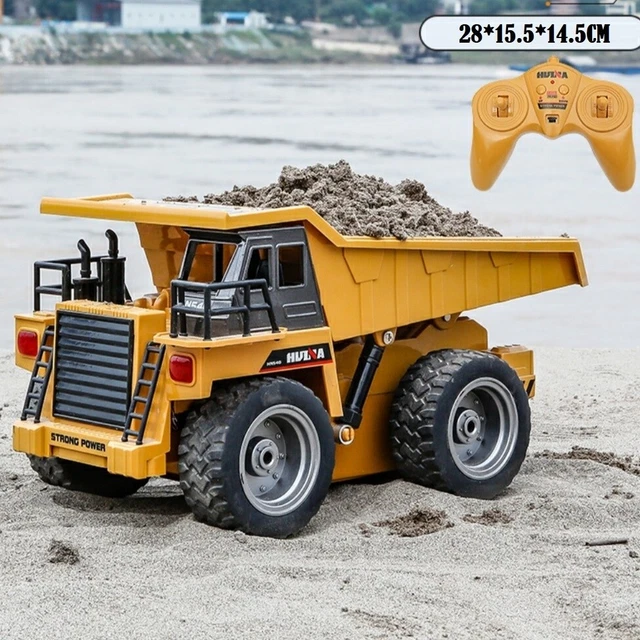 HUINA REMOTE CONTROL 1:18 Die Cast Dumper Truck 6 Channel & Light ...