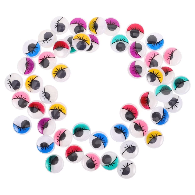 50 PCS COSPLAY Eyes Plastic Eyelash Stickers Fake Colored Extensions ...