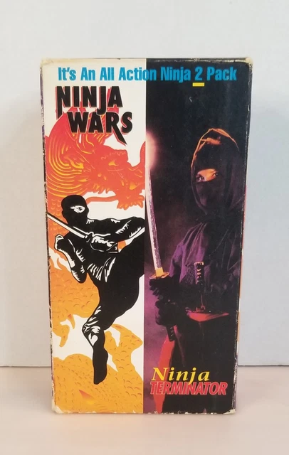 NINJA WARS / Ninja Terminator 2 Pack VHS Tested Working £13.39 ...