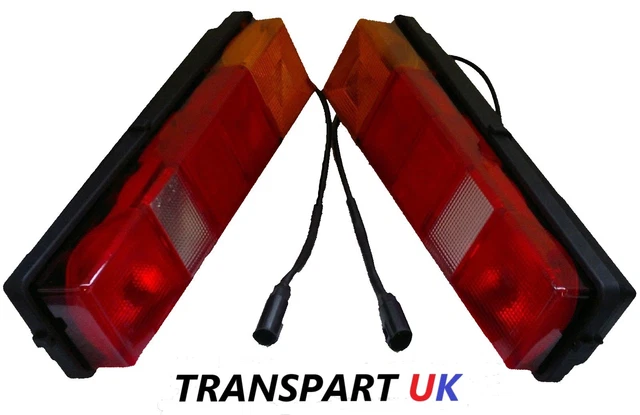 *FORD TRANSIT MK7 Tipper Rear Tail Lights Lamps Complete Pair Pickup ...