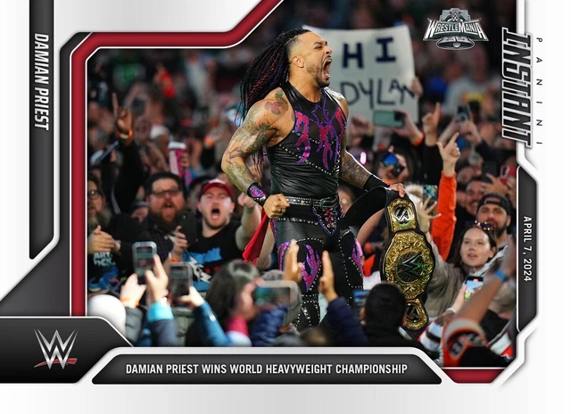 2024 WWE WRESTLEMANIA 40 XL Panini Instant Damien Priest Card Judgement ...