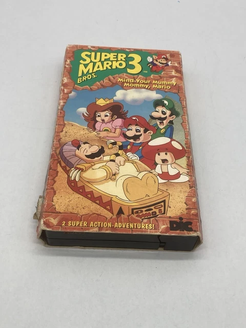 SUPER MARIO BROS 3 VHS Mind Your Mummy Mommy Mario Cartoon Show 1990 ...