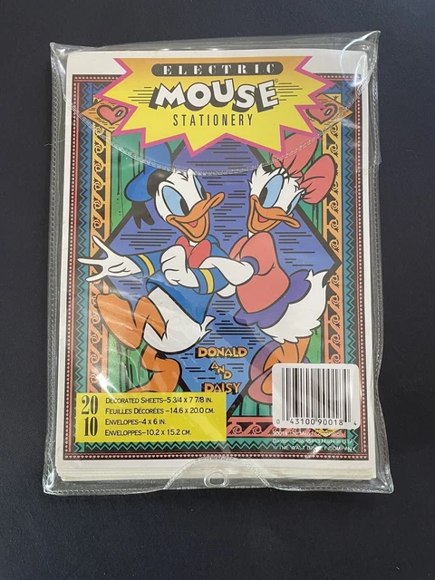 VINTAGE DISNEY STATIONARY Sets Mickey Mouse Paper Mix & Match Electric ...