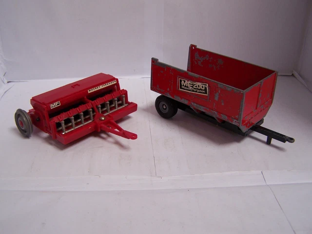 VINTAGE BRITAINS MASSEY Ferguson MF200 Trailer seed drill for spares ...