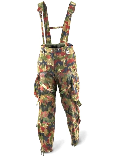 SWISS ARMY CAMOUFLAGE Alpenflage trousers size 56 Military Swiss Army ...