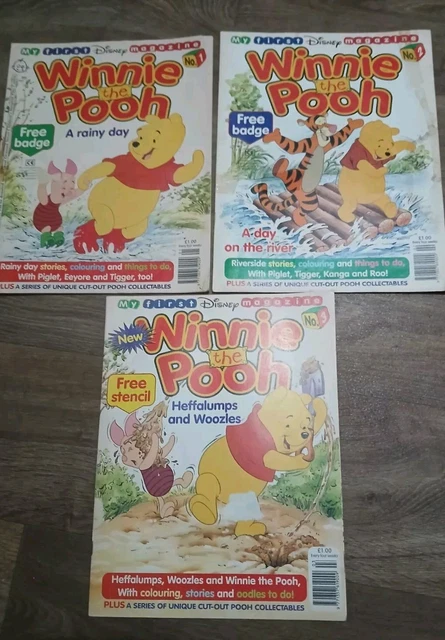 WINNIE THE POOH: A Rainy Day Disney Magazine 1995 - Issue 1, 2 and 3 ...