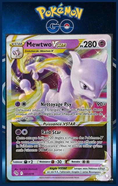 CARTE POKÉMON MEWTWO VSTAR 031/078 EB10.5 Pokémon Go POGO Epée et bouclier - FR EUR 12,99 ...