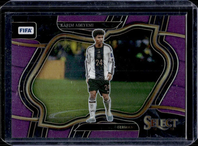 2022-23 SELECT FIFA Karim Adeyemi niveau terrain violet Prizm #66/75 ...