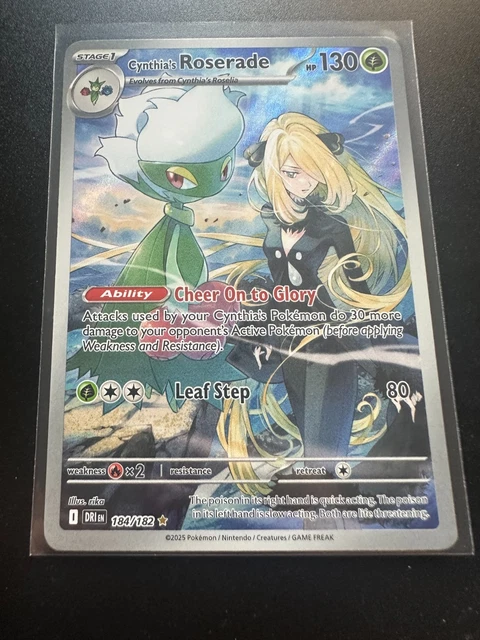 POKEMON DESTINED RIVALS Cynthias Roserade IR 184/182 £17.36 - PicClick UK