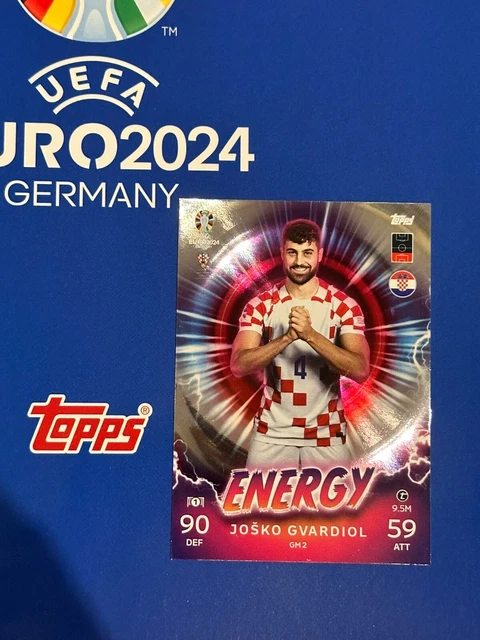 TOPPS EURO 2024 Match Attax - card ENERGY - Bosko GVARDIOL - carta ...