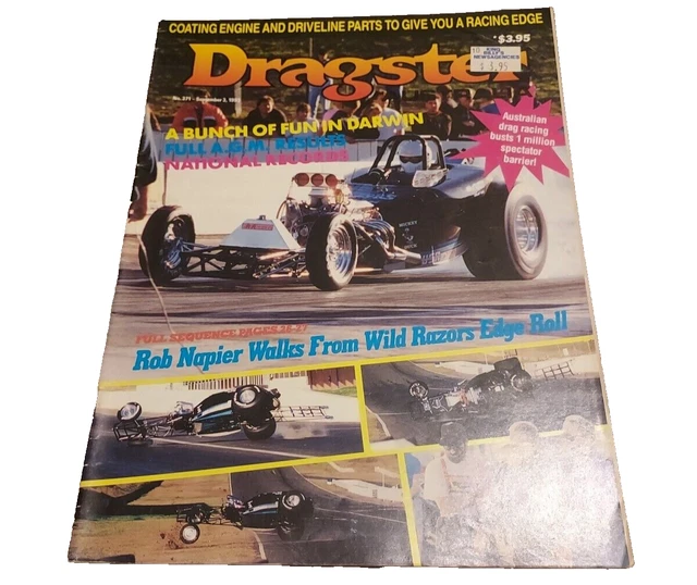 VINTAGE DRAGSTER AUSTRALIA Magazine Issue #371 September 1993 Drag ...