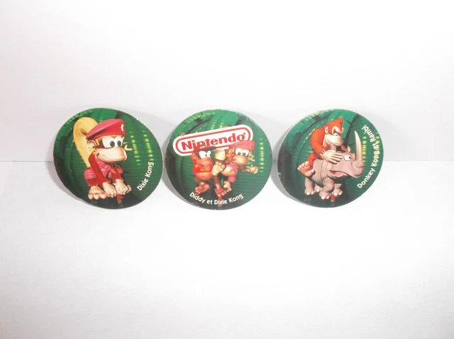 LOT DE 3 Pogs « Donkey Kong » Avec « Choco Pops » – Vintage – En Bon ...