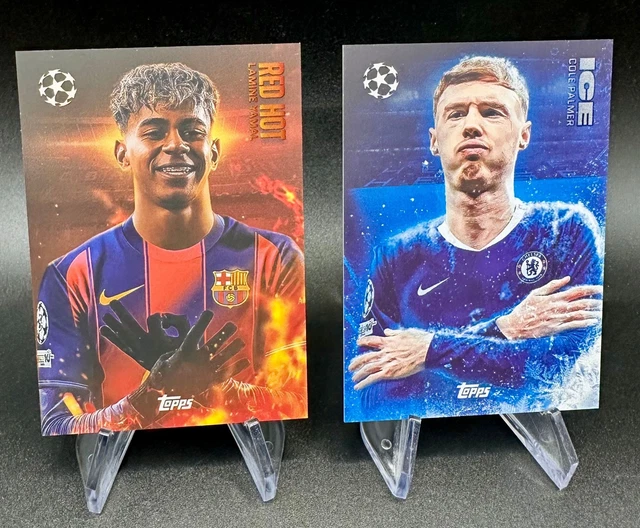 TOPPS MATCH ATTAX UCL 2025/2026 Lamine Yamal Red Hot & Palmer Ice Cold ...