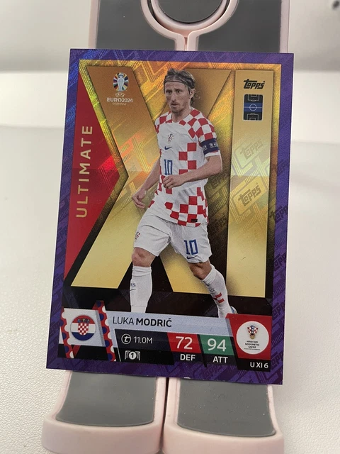 MATCH ATTAX UEFA Euro 2024 Luka Modric Purple Sapphire Parallel ...