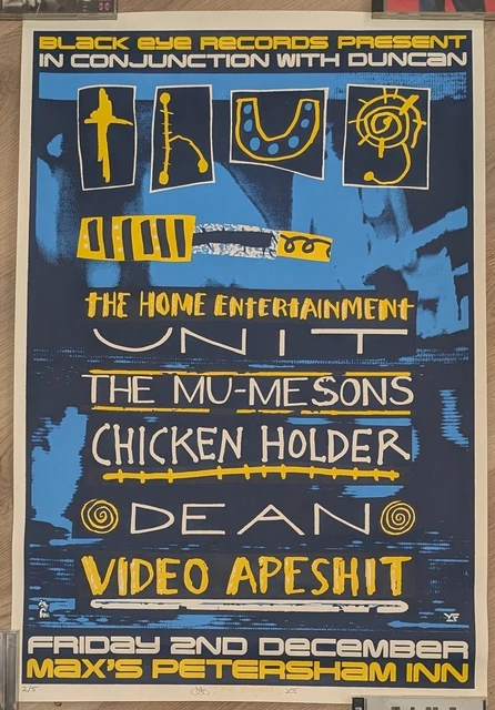 JOHN FOY POSTER Thug Mu-Meesons Skull Printworks Tex Perkins Signed ...