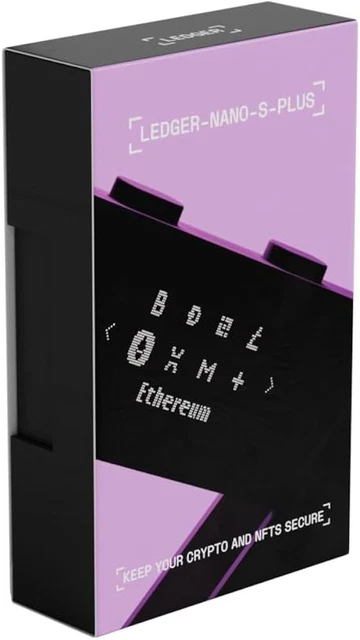 LEDGER NANO S Plus Crypto Hardware Wallet Black Brand New - BARGAIN ...