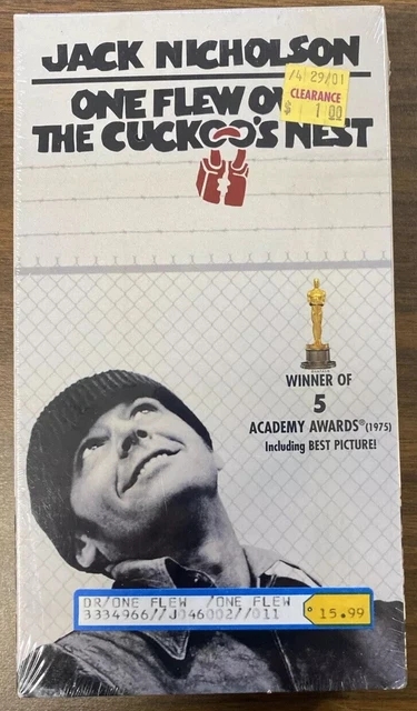 ONE FLEW OVER the Cuckoo's Nest VHS 1975, 2001 jack Nicholson sealed ...