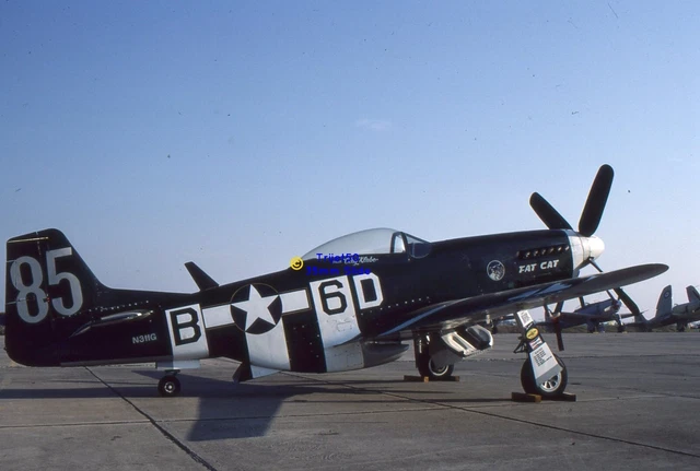 35MM SLIDE P-51 Mustang N311G Fat Cat Harlingen 1980 PRM725 EUR 3,61 ...