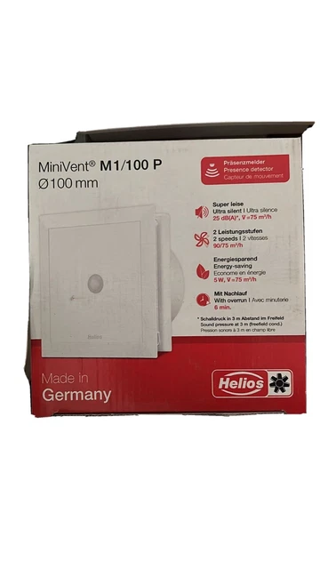 HELIOS MINIVENT M1/100 mini fan small room fan bathroom fan shower ...