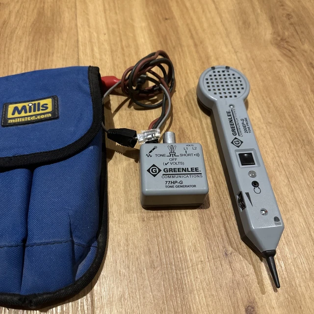 GREENLEE COMMUNICATIONS PROBE (200EP-G) &Tone Generator (77HP-G ...