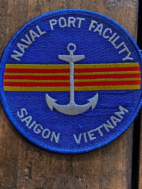 1960S USN NAVY Vietnam Made Naval Port Facility Saigon Patch L@@K ...