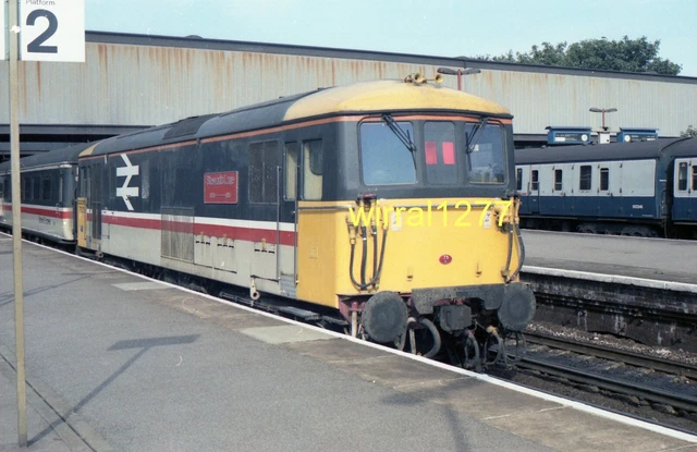 ORIGINAL RAILWAY NEGATIVE Class 73 73204 at Gatwick (plus nameplate) £3 ...