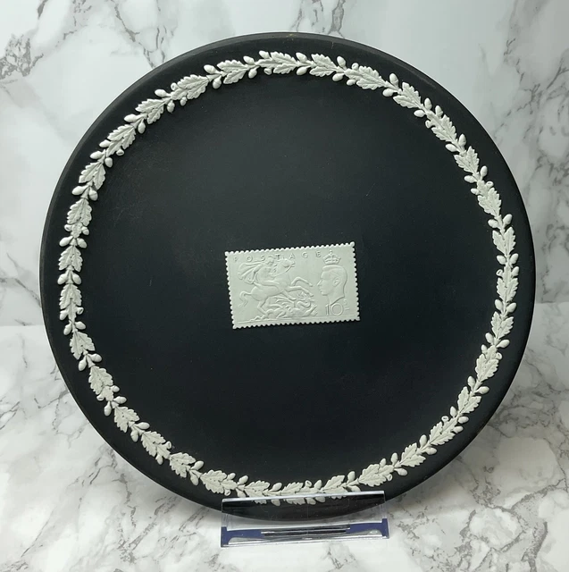 WEDGWOOD BLACK JASPER Ware St George & Dragon Stamp Plate 1951 Limited ...