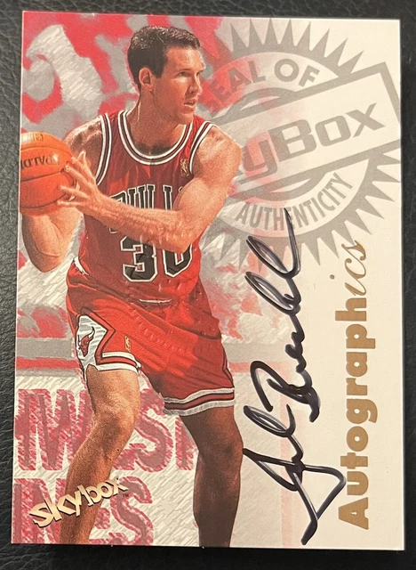 1997-98 SKYBOX PREMIUM Autographics Jud Buechler Autographe Chicago ...