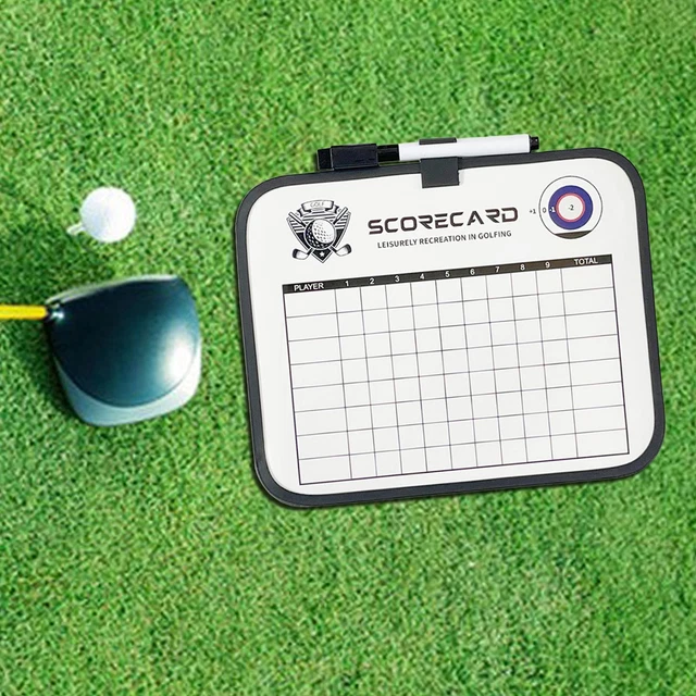 GOLF SCOREBOARD WITH Marker and Eraser Reusable Match Data Small ...