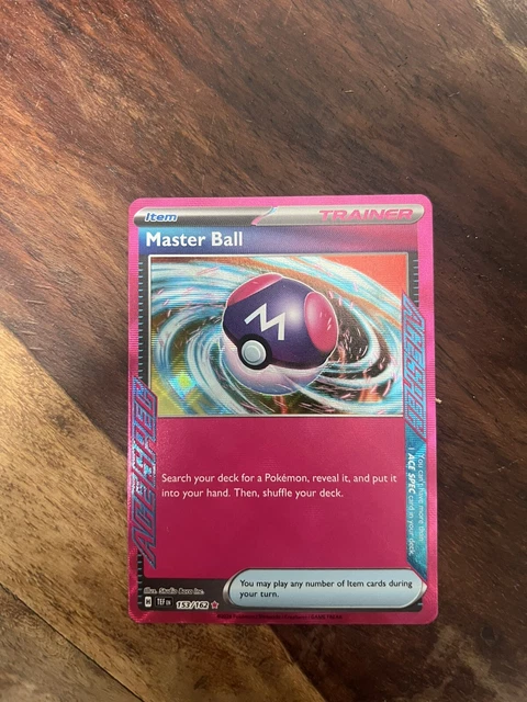 POKÉMON TCG: TEMPORAL Forces Master Ball Trainer 153/162 £5.50 ...