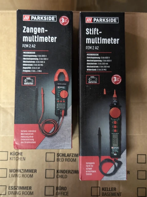 PARKSIDE® ZANGEN-MULTIMETER »PZM 2 A2« Zangenmessgerät & Stiftmultimeter PZM 2 EUR 39,90 ...
