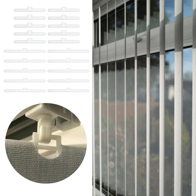 CURTAIN REPAIR CLIPS Slat Hanger Chain Slats Replacement Vertical Blind ...