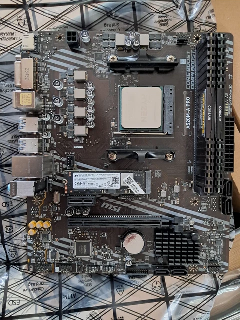 MOTHERBOARD MSI A520M-A Pro Socket AM4 - AMD Ryzen7 Processor £219.00 ...