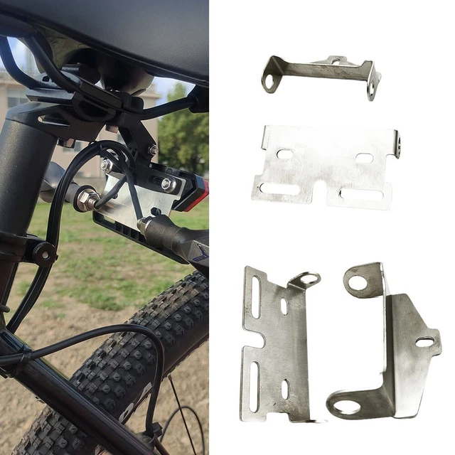 STAINLESS STEEL-ELECTRIC BICYCLE Headlight Rear Light Brackets Mounting ...