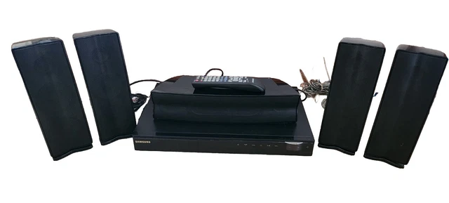 SAMSUNG HOME CINEMA Theatre System CD / DVD Player, 5 Speakers & Remote ...