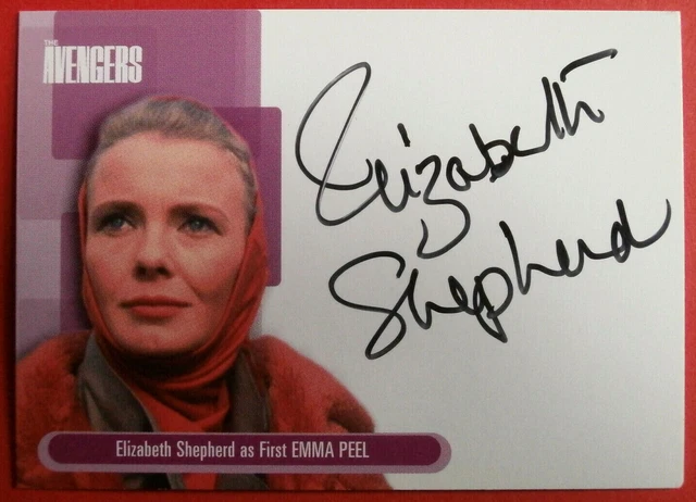 THE AVENGERS - ELIZABETH SHEPHERD - Emma Peel Mk. I - Hand-Signed ...