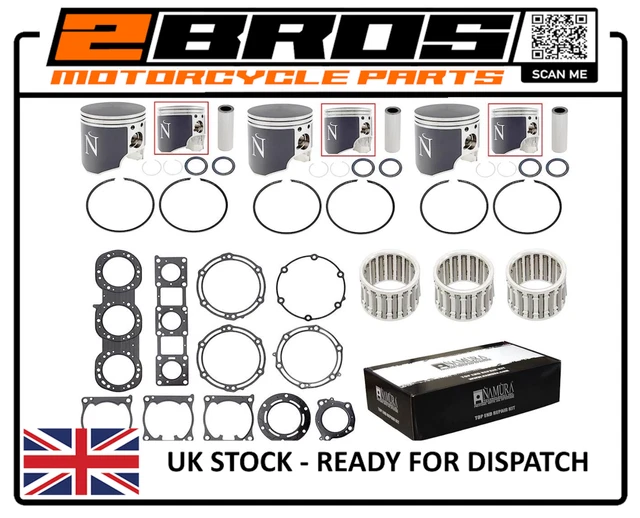 TOP END REBUILD Piston Kit Yamaha Gp-R 1300 Gpr 03-08 Namura Std 84 ...