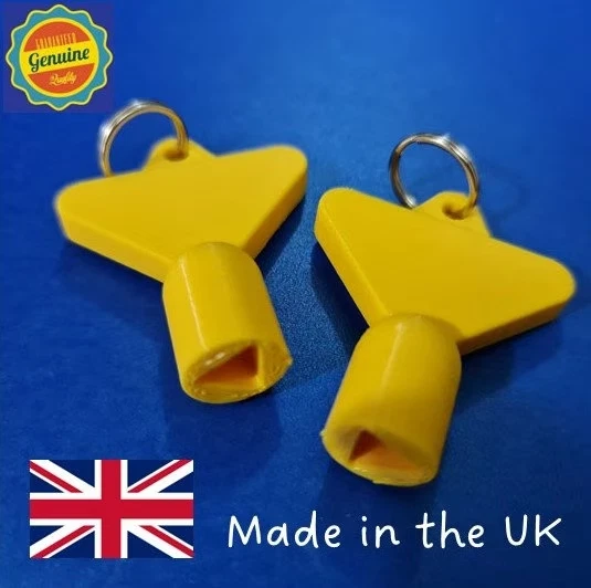 2 X GAS Electric Meter Box Utility Key Cupboard Yellow PLA Plastic ...