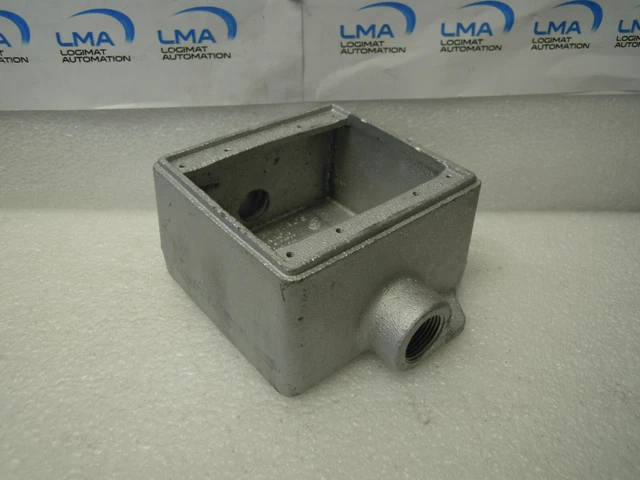 CROUSE-HINDS FDC222 CONDULET 3/4" Npt Cast Device Two Gang Outlet Box ...