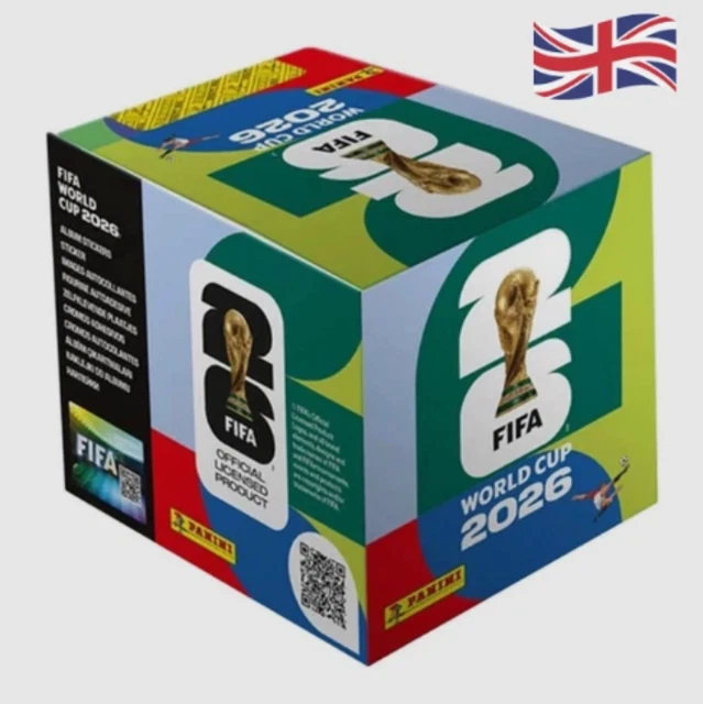 FIFA WORLD CUP 2026 Sticker Collection - Box of 50 Packets 350 Stickers ...