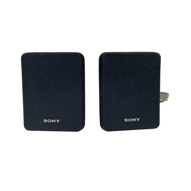 SONY SS-SR10 SURROUND Sound Bookshelf Speakers Pair Black Tested ...